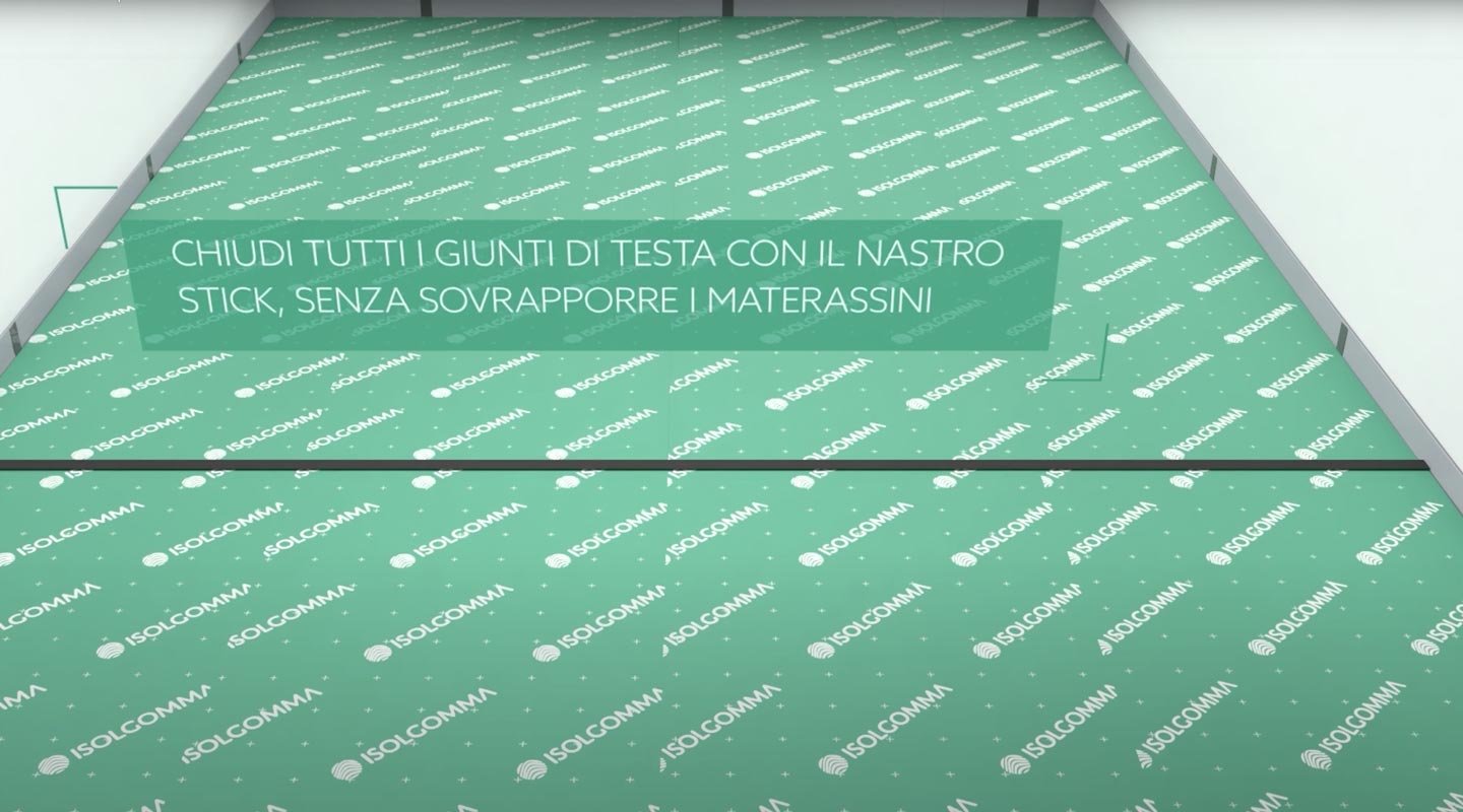 Soluzioni acustiche sotto massetto sostenibili Isolgomma