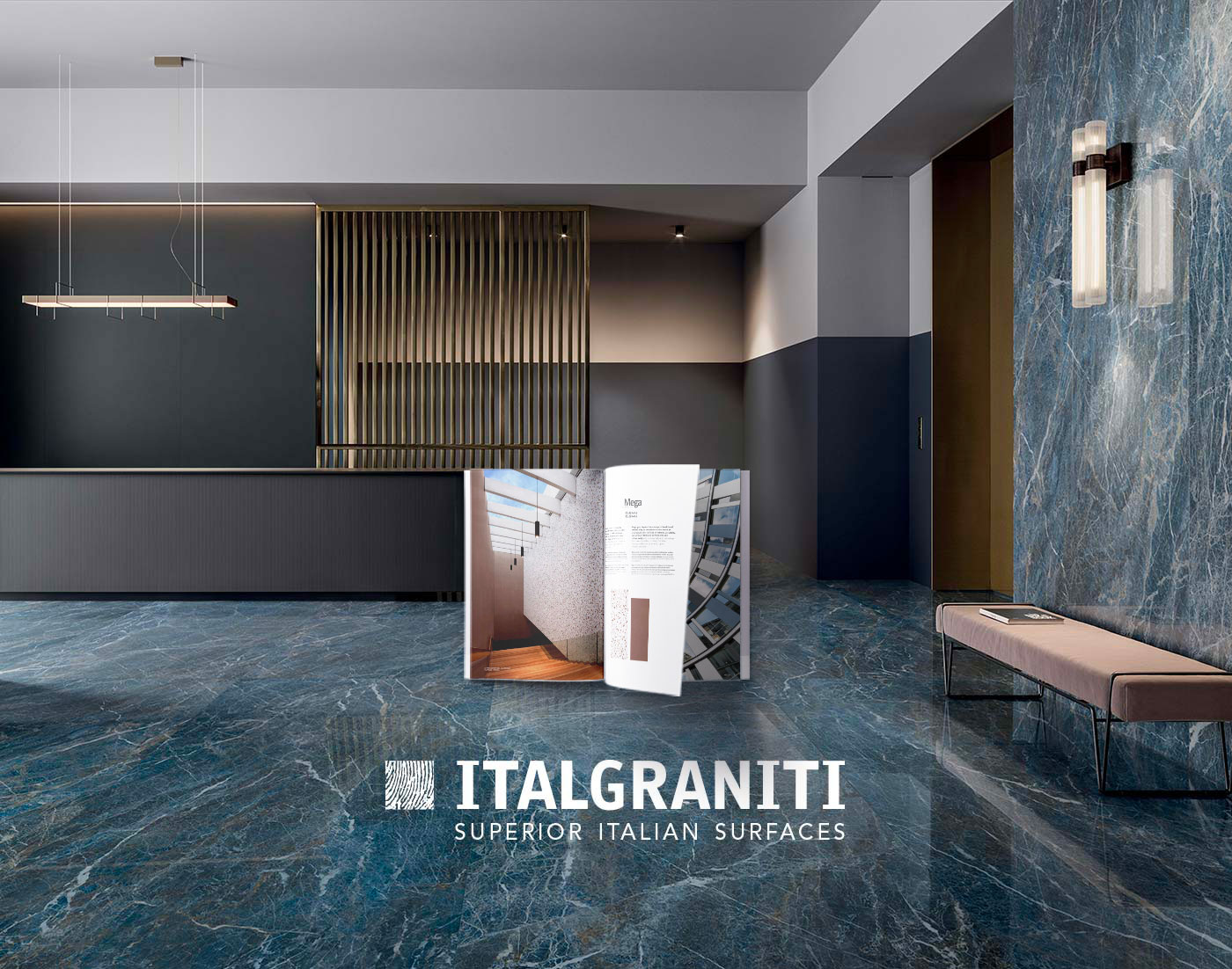 Porcelain stoneware large slabs: Mega by Italgraniti: large size, great ...