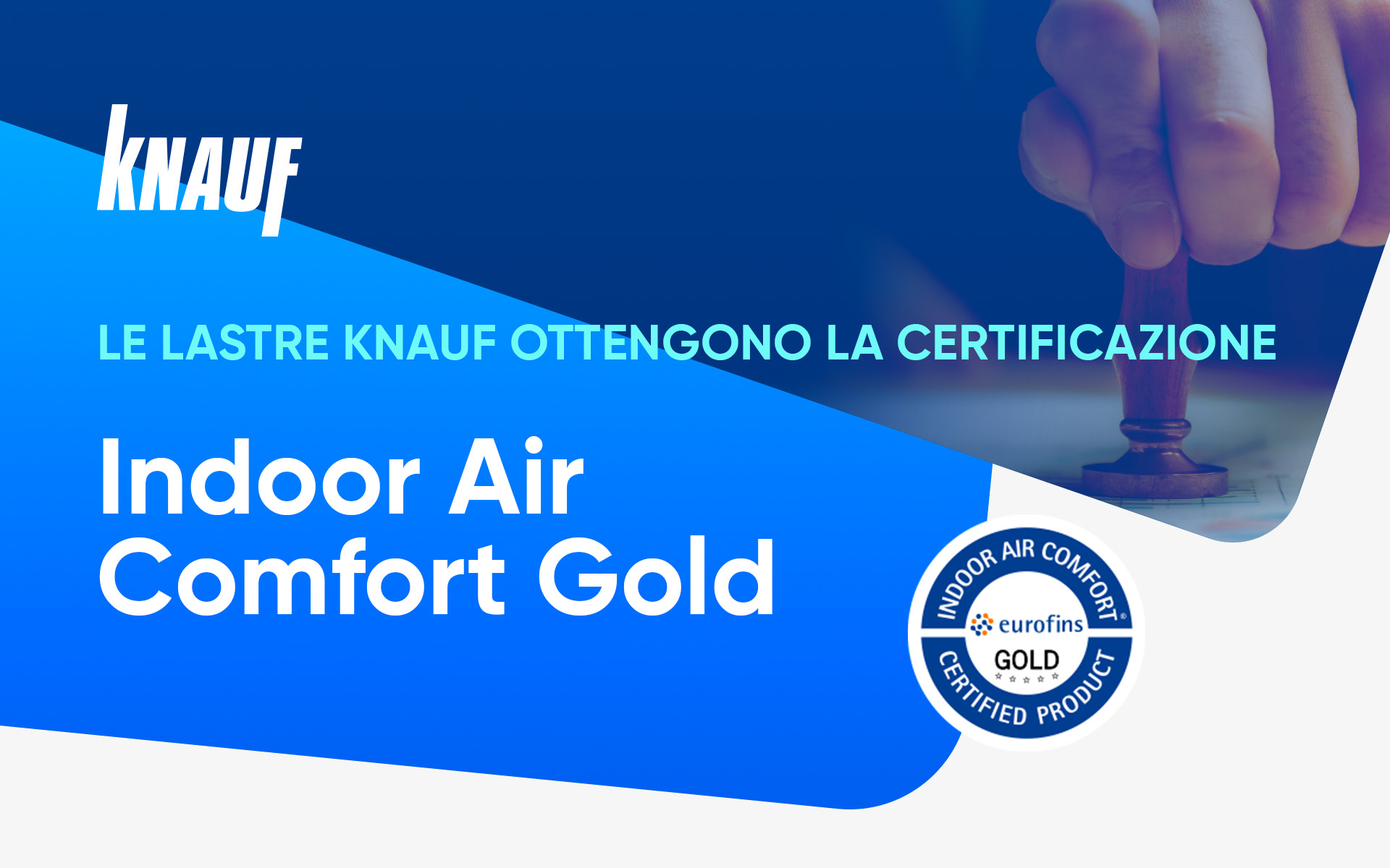 Garantisci la migliore qualità dell'aria con lastre Knauf certificate a bassissima emissione di VOC