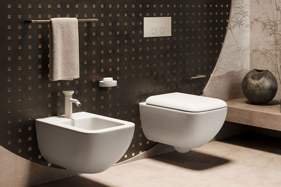 Gessi: Origini, the bathroom collection with metachromatic harmonies