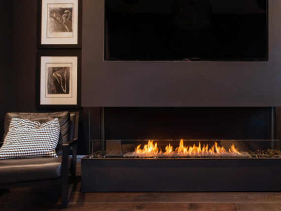 Outdoor bioethanol fireplaces EcoSmart Fire to create inviting ambience