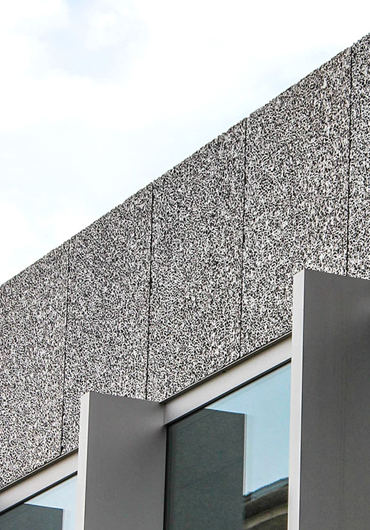Stabilized aluminum foam panel Alusion: architectural applications