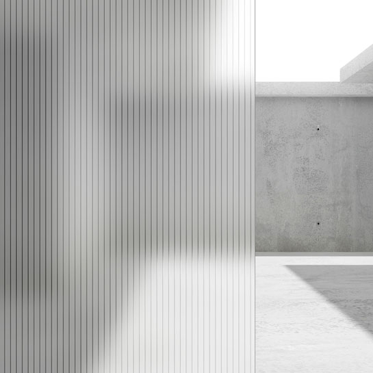 Madras glass presents Trix, its new linear satin-finish glass