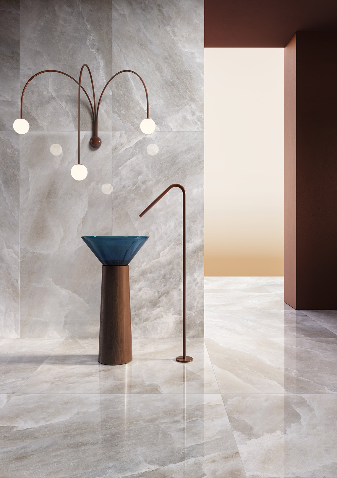 Archisalt surfaces by Cerdisa, a neverending ceramic salt dream