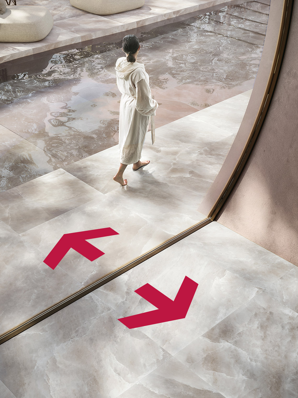 Archisalt surfaces by Cerdisa, a neverending ceramic salt dream