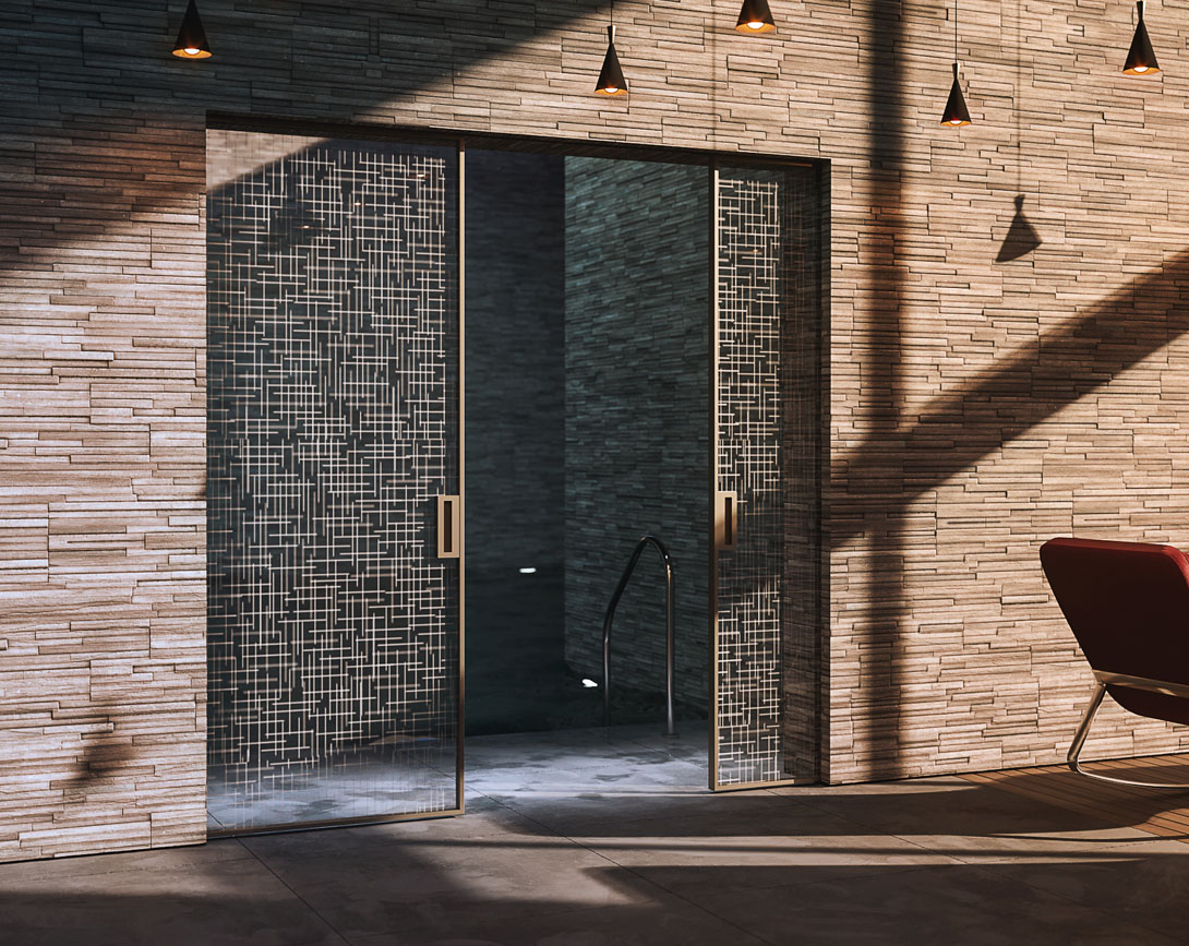 LINVISIBILE, the first collection of glass doors: discover Linea