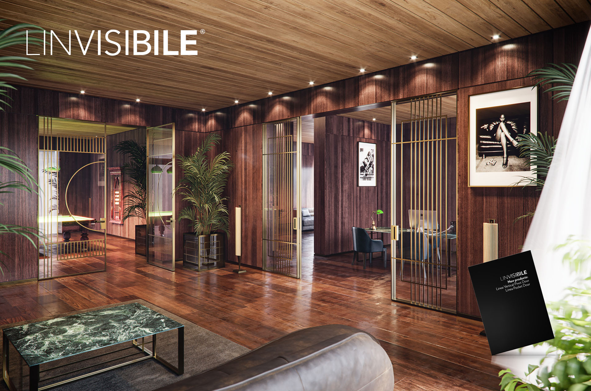 LINVISIBILE, the first collection of glass doors: discover Linea