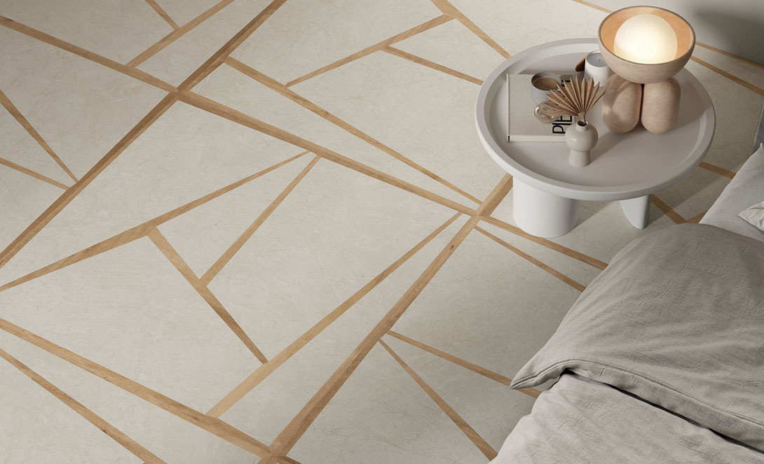 Pastorelli Mindwalk: floors and walls with inclusions inspired by the ...