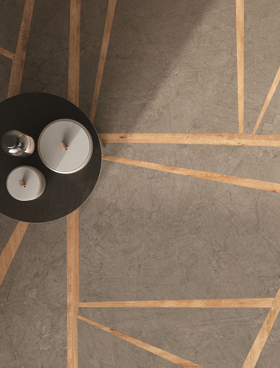 Pastorelli Mindwalk: floors and walls with inclusions inspired by the ...