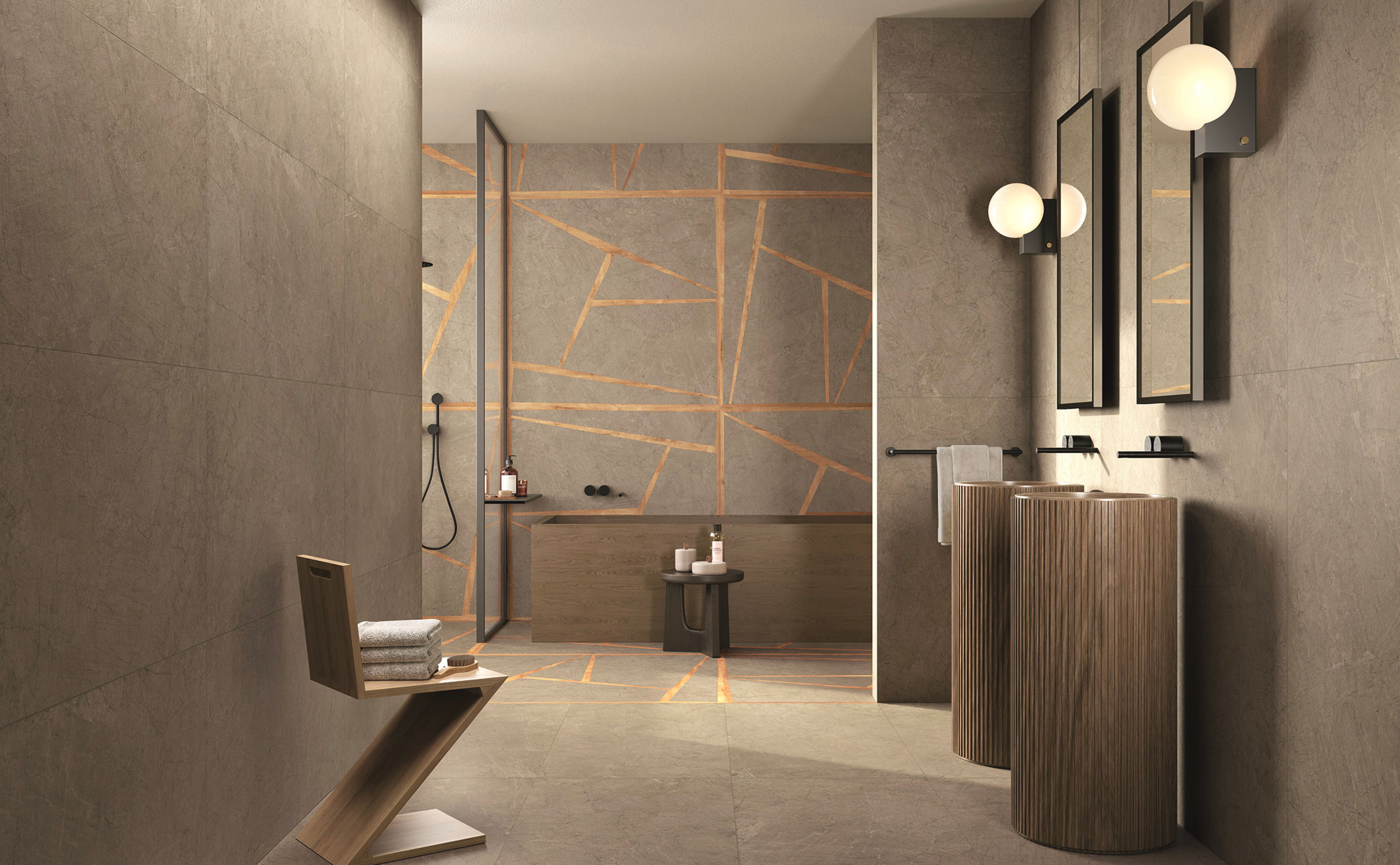 Pastorelli Mindwalk: floors and walls with inclusions inspired by the ...