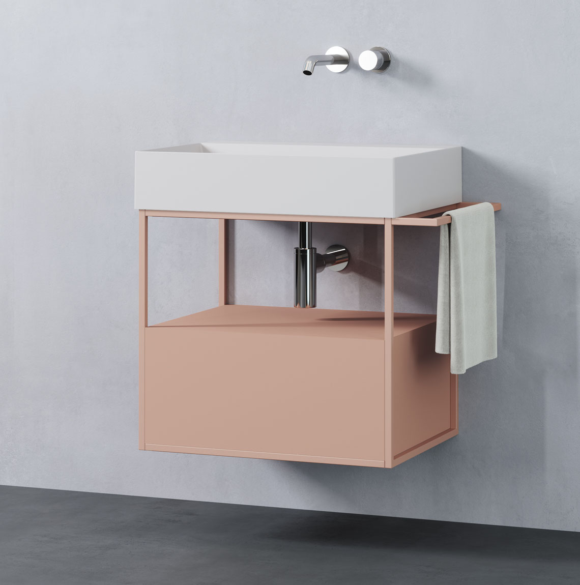 Bathroom furniture with a new approach to color: Elegance Croma by Azzurra