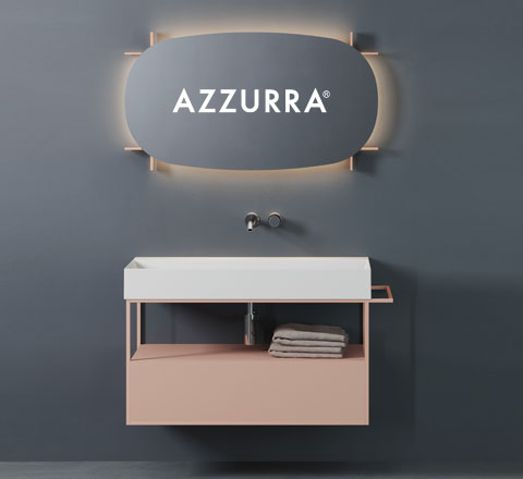 Bathroom furniture with a new approach to color: Elegance Croma by Azzurra
