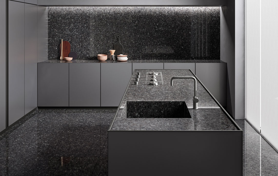 Granite-effect surfaces on large formats MaxFine by FMG