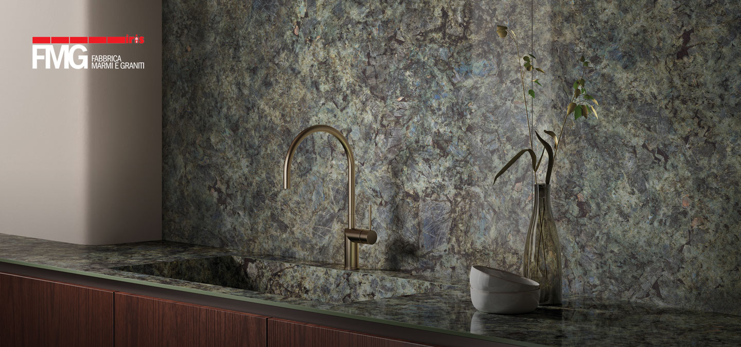 Granite-effect surfaces on large formats MaxFine by FMG