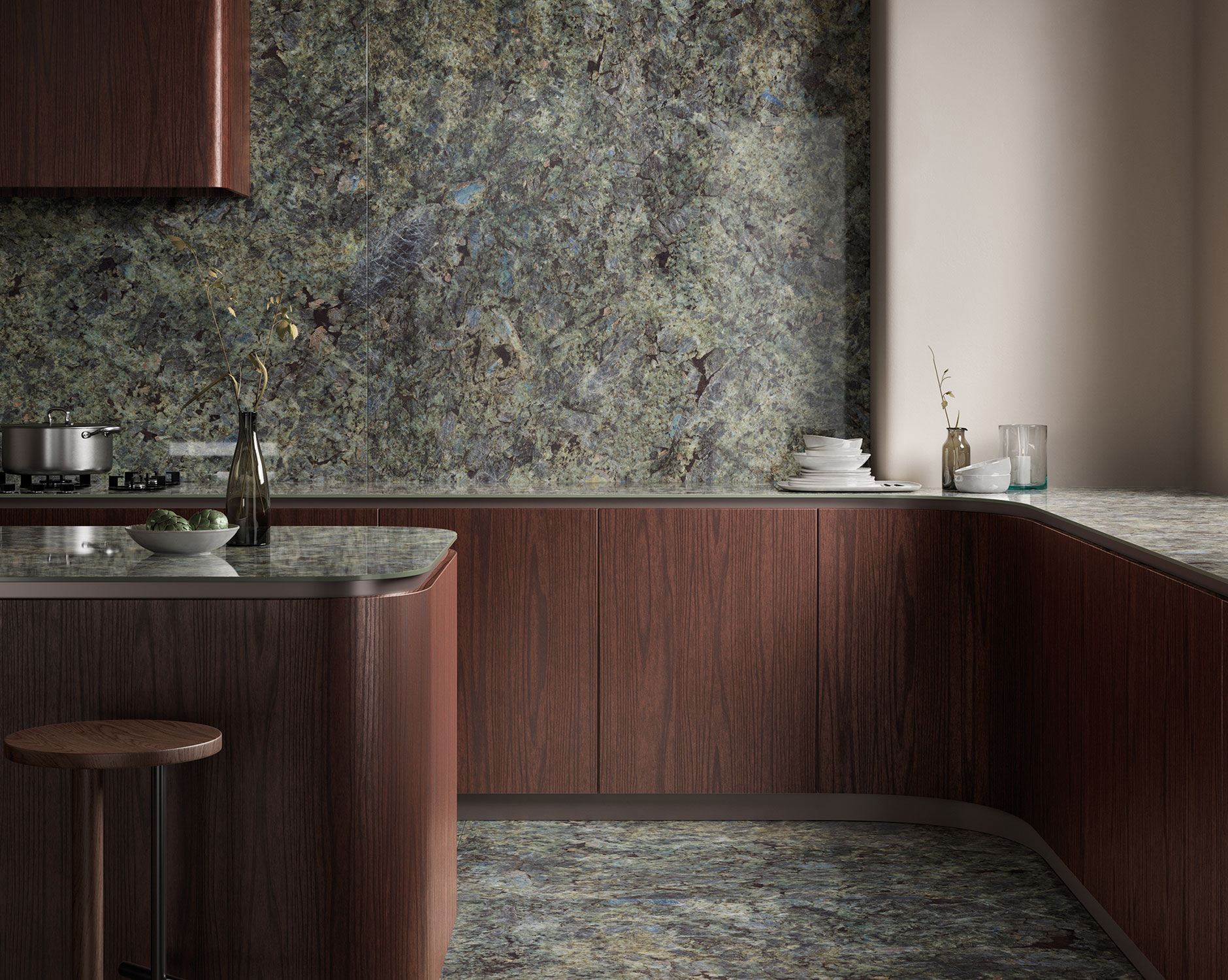 Granite-effect surfaces on large formats MaxFine by FMG