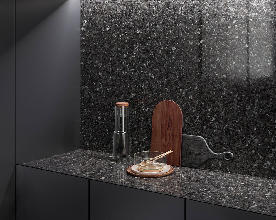 Granite-effect surfaces on large formats MaxFine by FMG