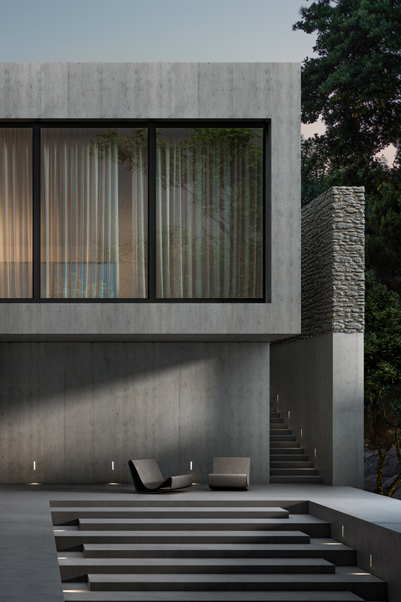 Recessed outdoor lighting by 9010novantadieci