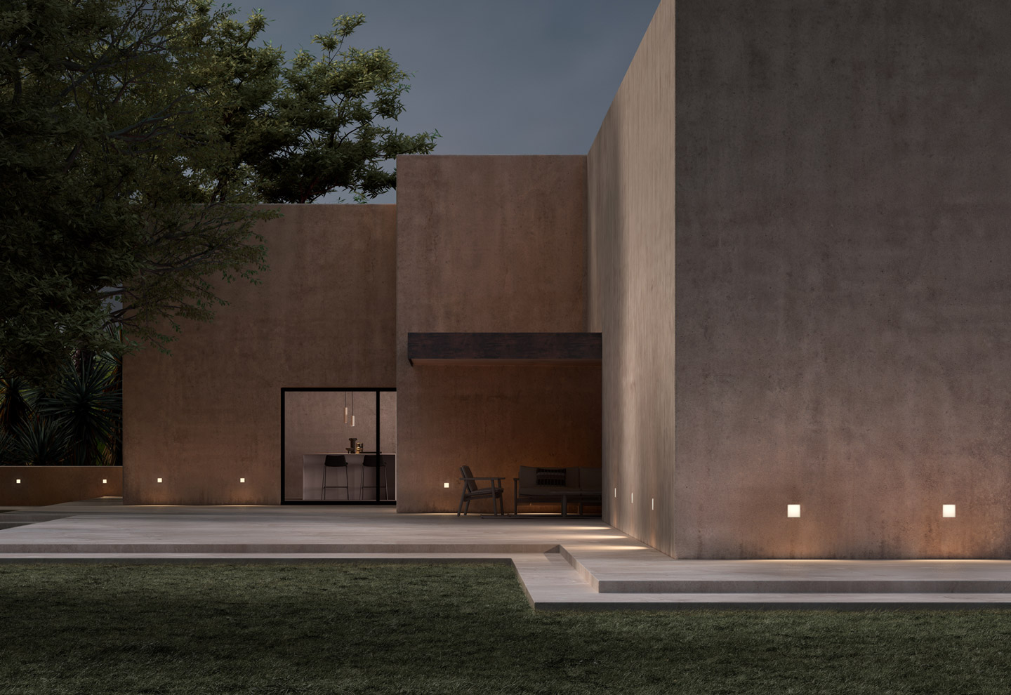 Recessed outdoor lighting by 9010novantadieci