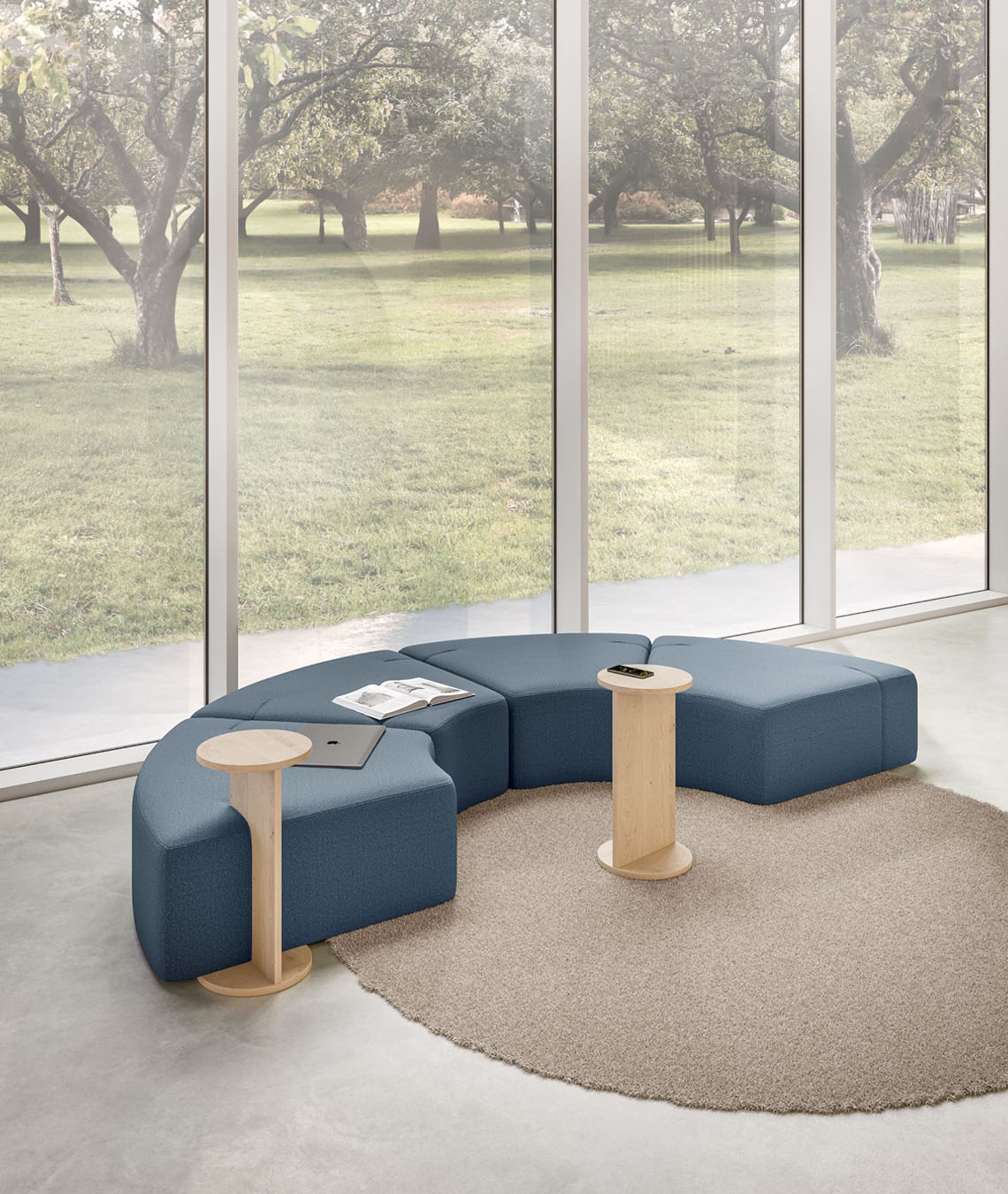 Sitland Lido: modular poufs to customize your waiting area