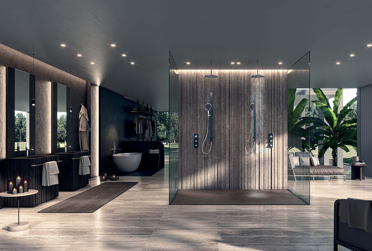 Showers, shower heads and mixers Bossini Apice: functionality ...