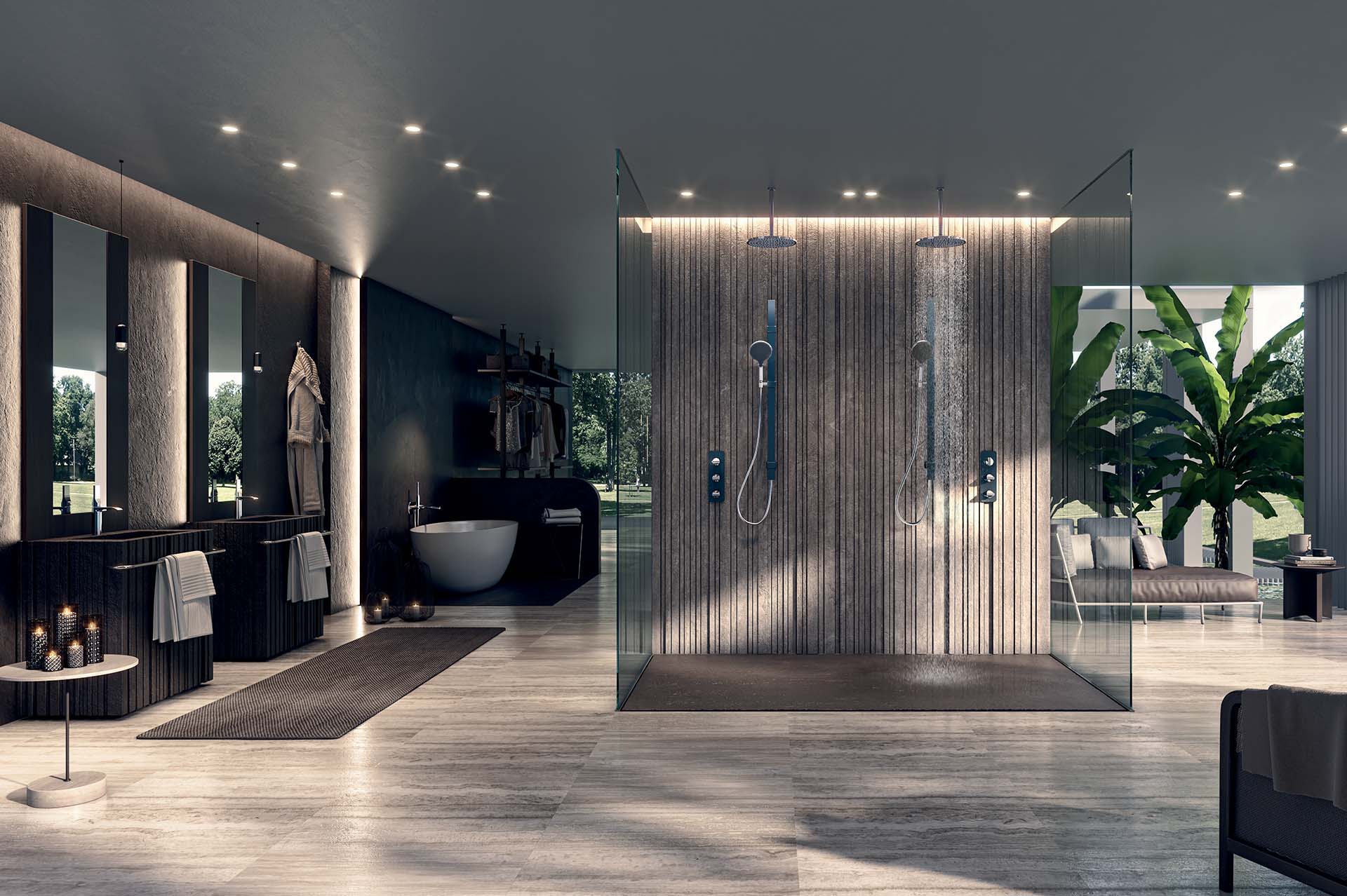 Showers, shower heads and mixers Bossini Apice: functionality ...