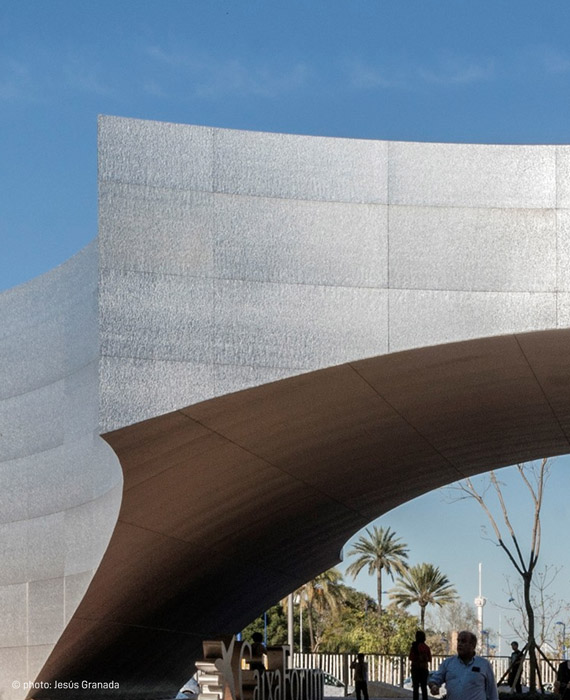 Stabilized aluminum foam panel Alusion: architectural applications