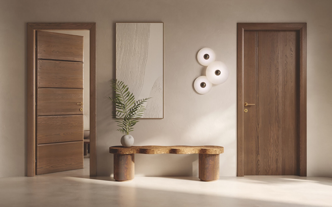 Solid wood doors with modern shapes: Garofoli renews the iconic IO ...
