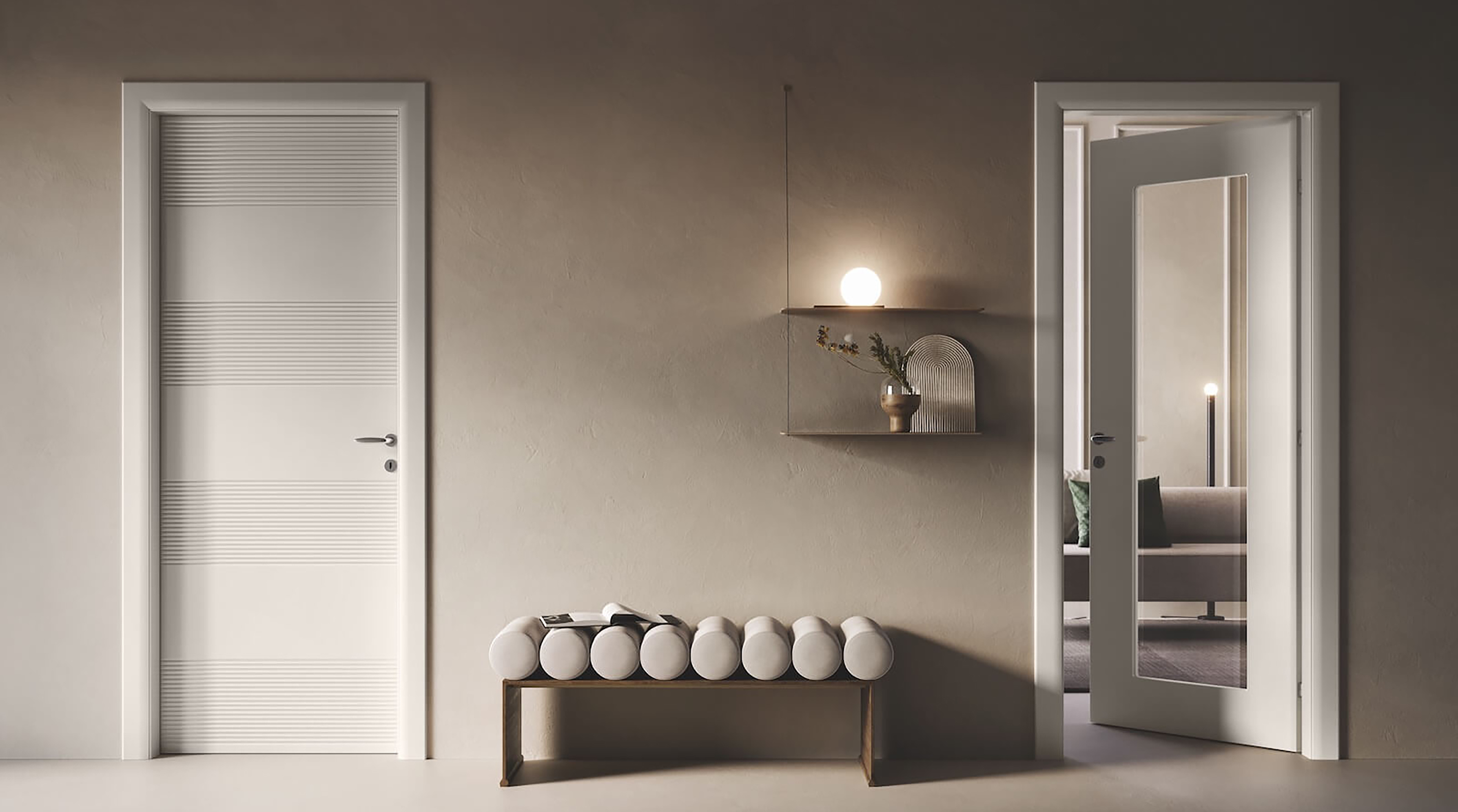 Solid wood doors with modern shapes: Garofoli renews the iconic IO ...