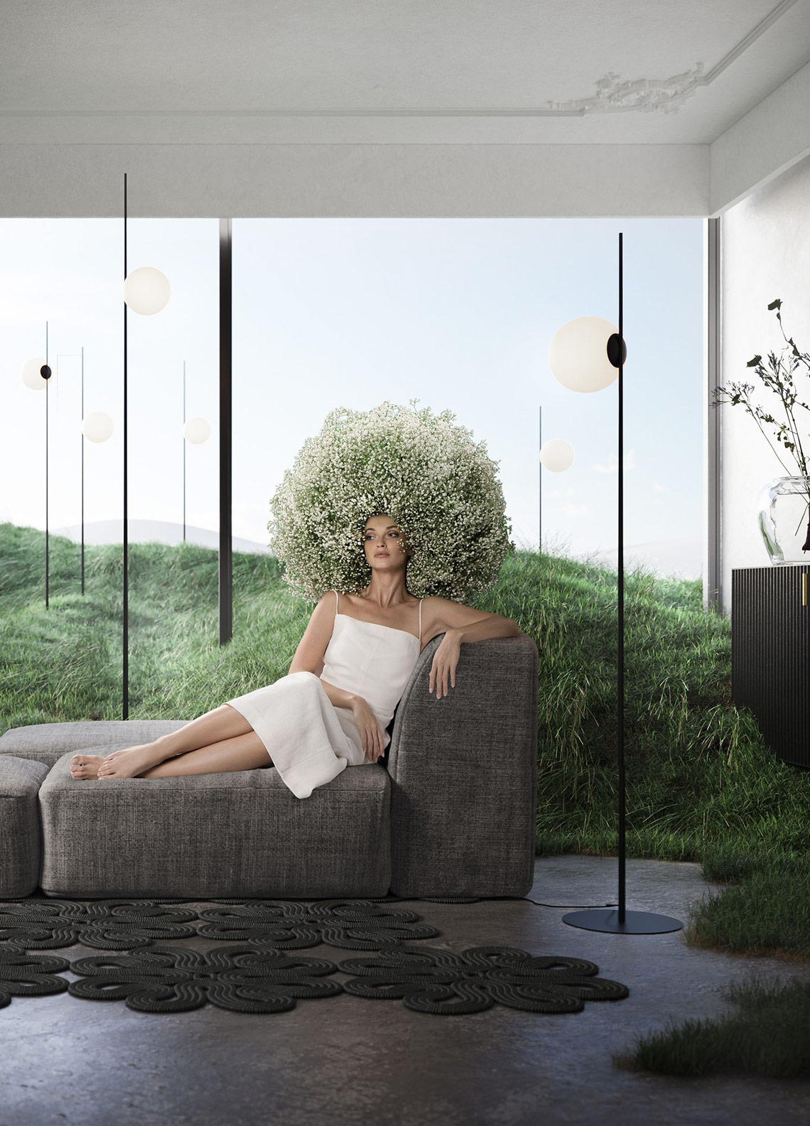 New Karman lighting collection. Nature takes back its space