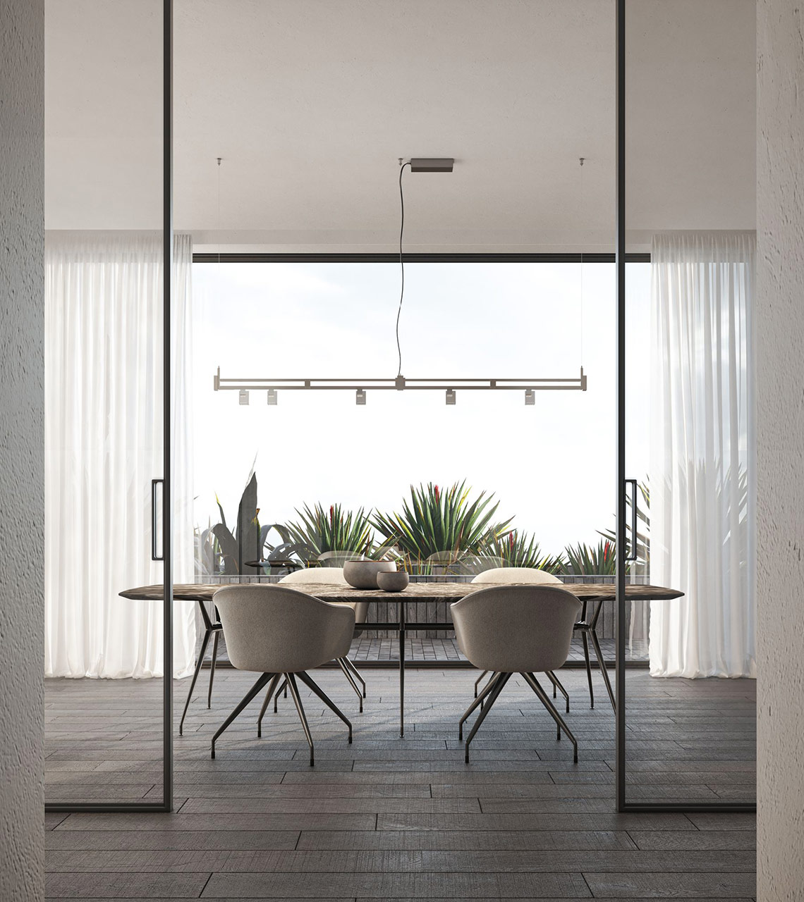 New Karman lighting collection. Nature takes back its space