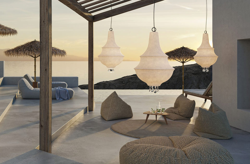 New Karman lighting collection. Nature takes back its space