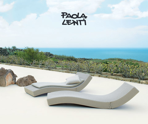 Paola Lenti, the re-edition of the Wave chaise longue on preview at ...