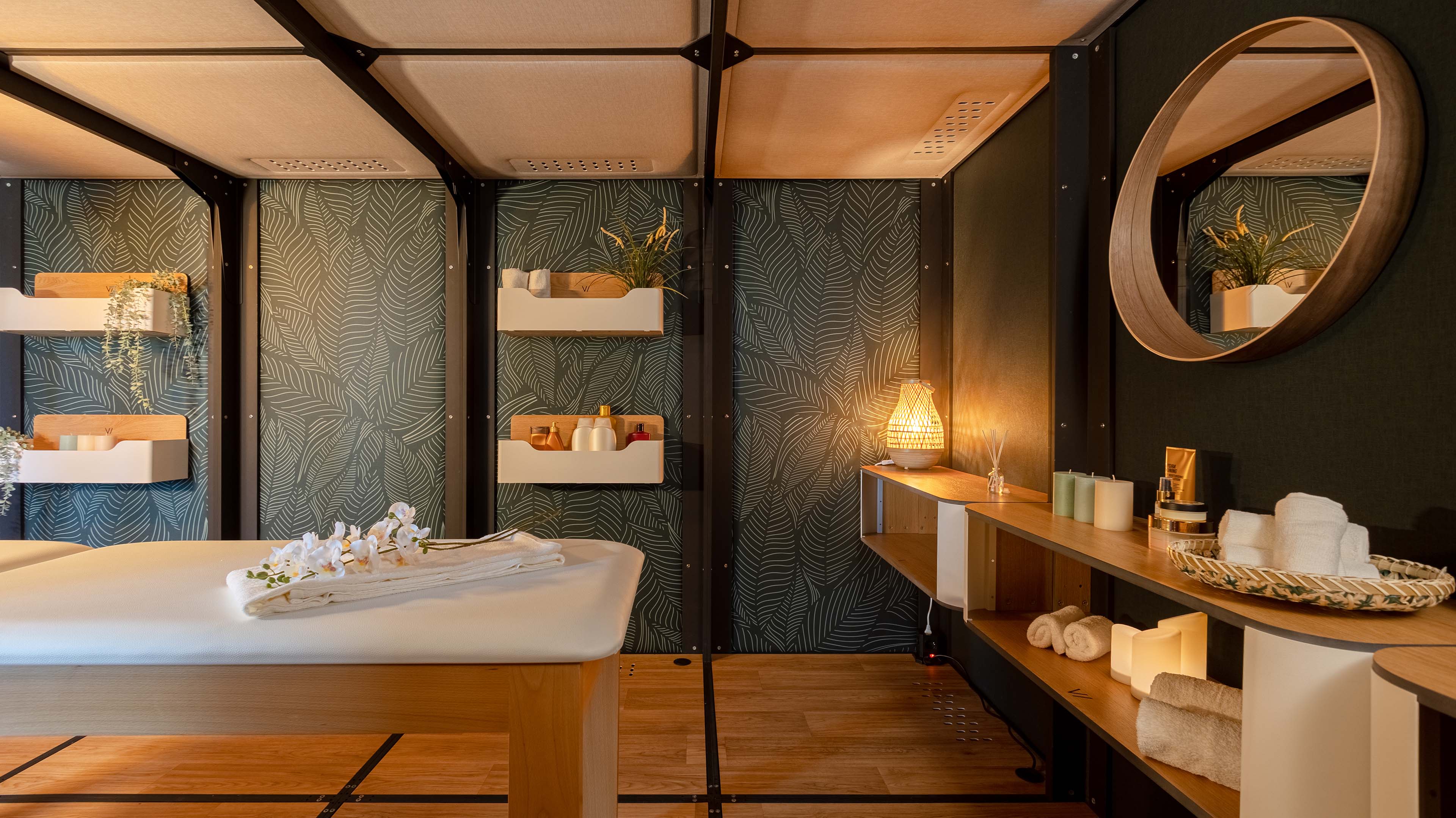 Acoustic solution to create a spa treatment room: customizable and ...