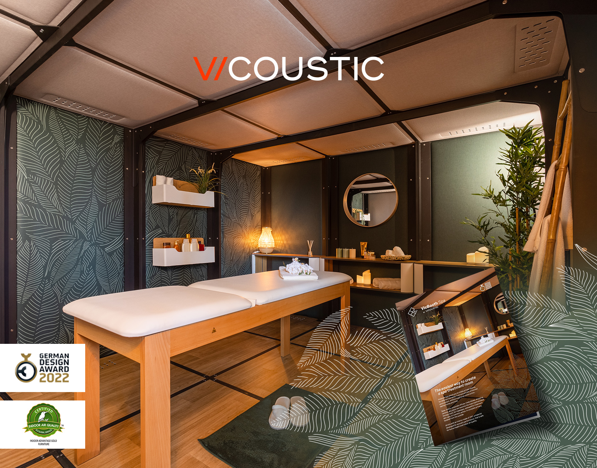 Acoustic solution to create a spa treatment room: customizable and ...