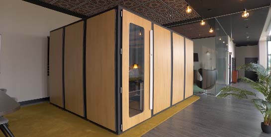 Acoustic solution to create a spa treatment room: customizable and ...