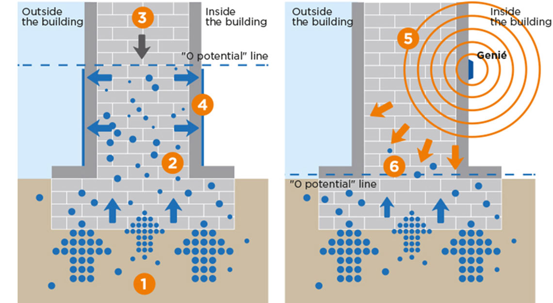 Genié. Ingenious against rising damp