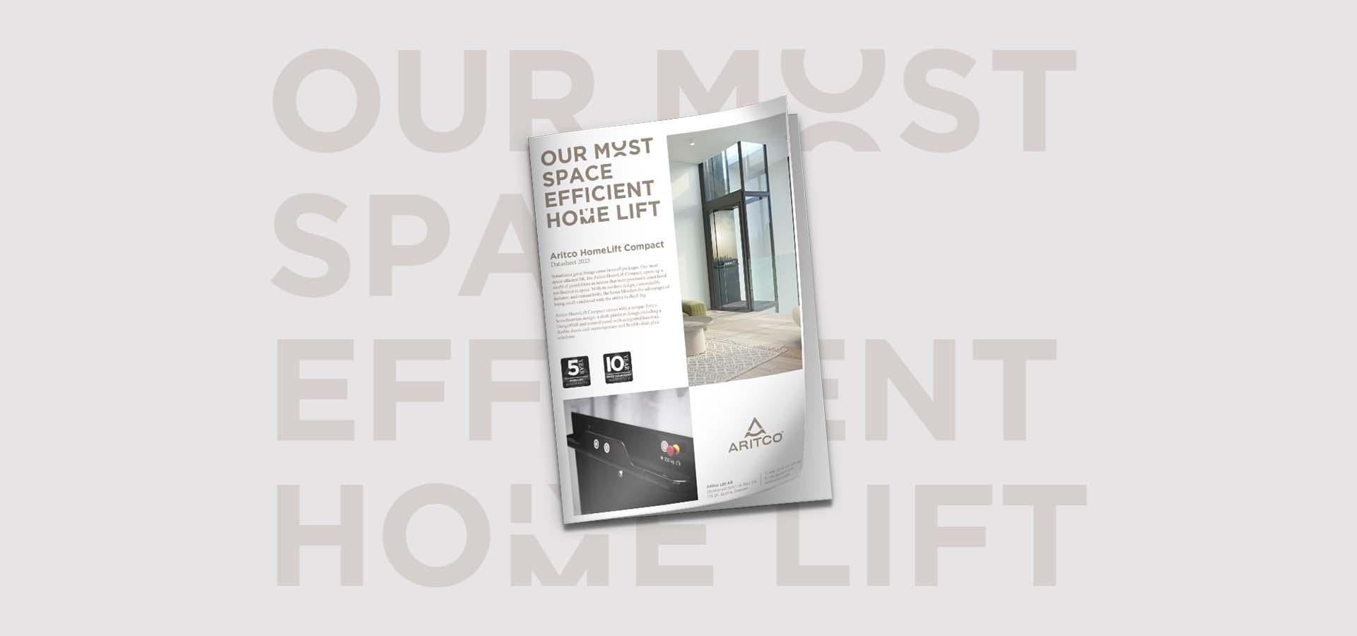 Aritco HomeLift Compact: the most space-efficient lift