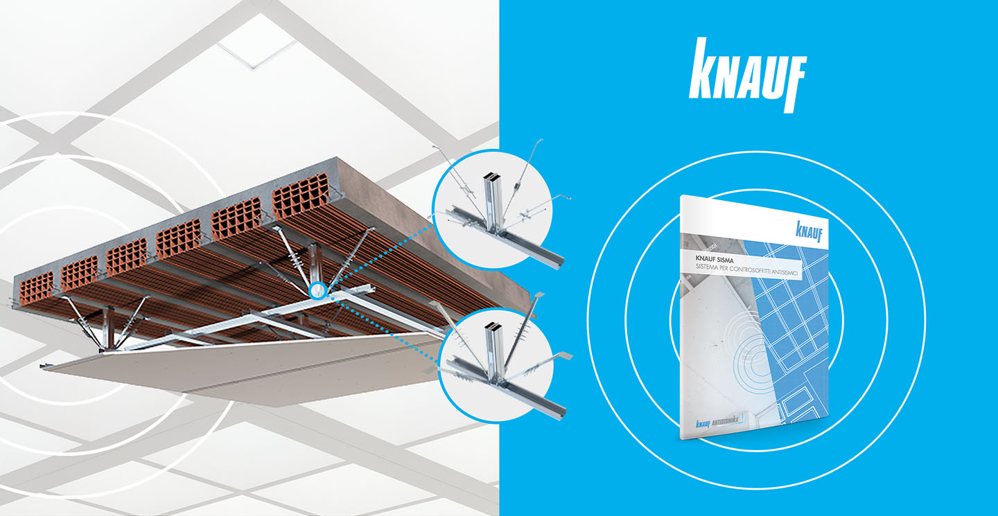 Knauf Sisma, il nuovo sistema per controsoffitti antisismici