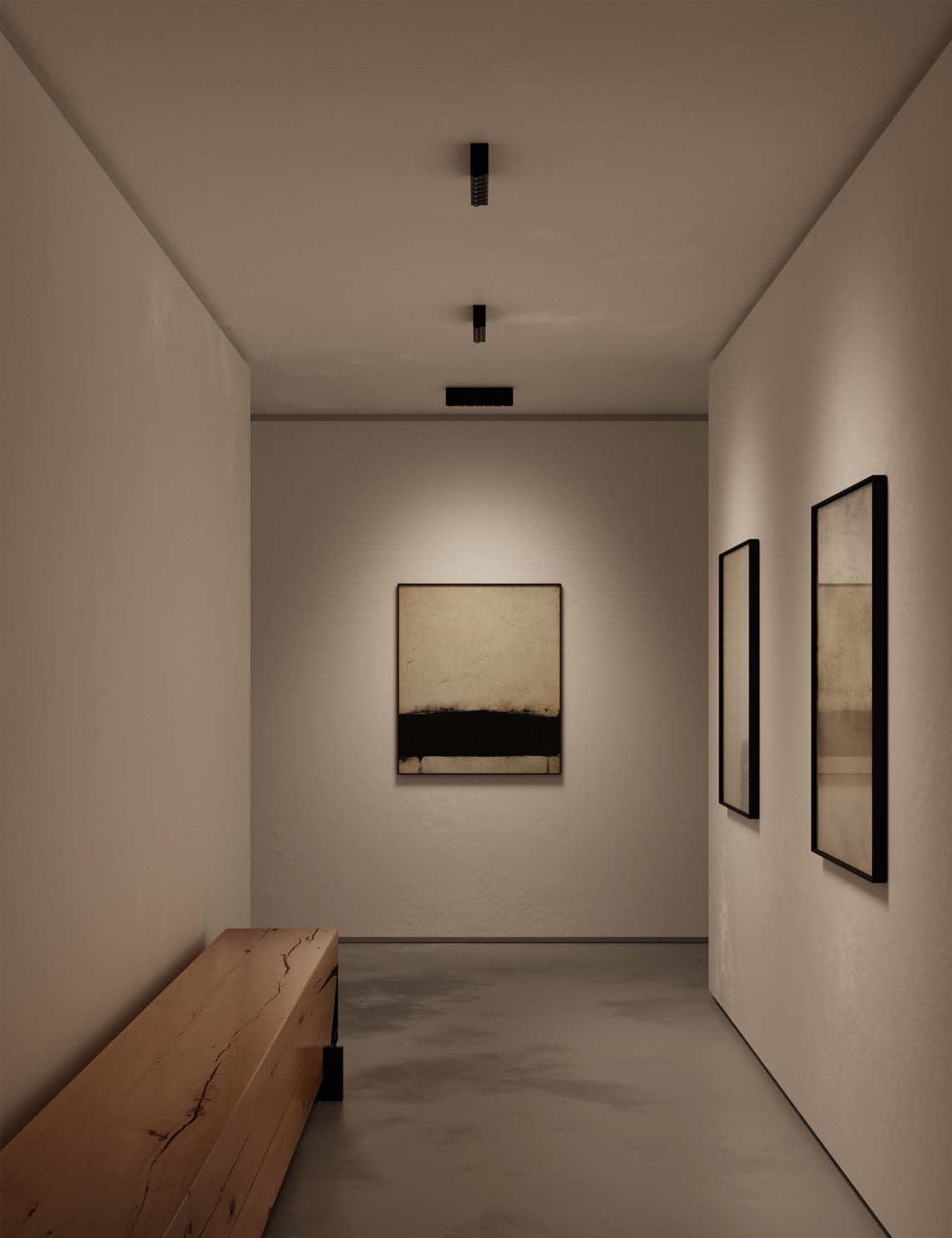 PAN, MAYA ceiling linear lighting: simple and minimal aesthetics, try ...