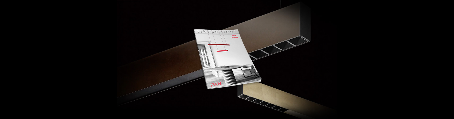 PAN, MAYA ceiling linear lighting: simple and minimal aesthetics, try ...