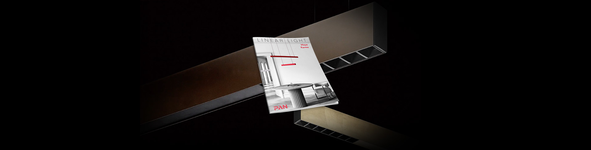 PAN, MAYA ceiling linear lighting: simple and minimal aesthetics, try ...