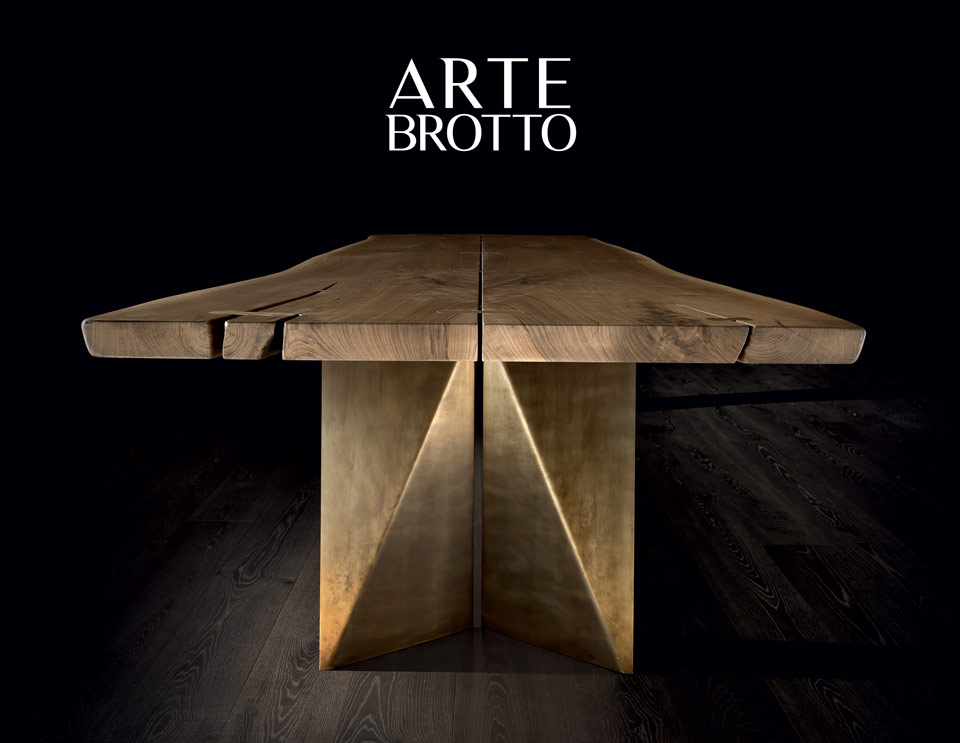 Solid wood tables Vero by Arte Brotto: uniqueness and craftsmanship