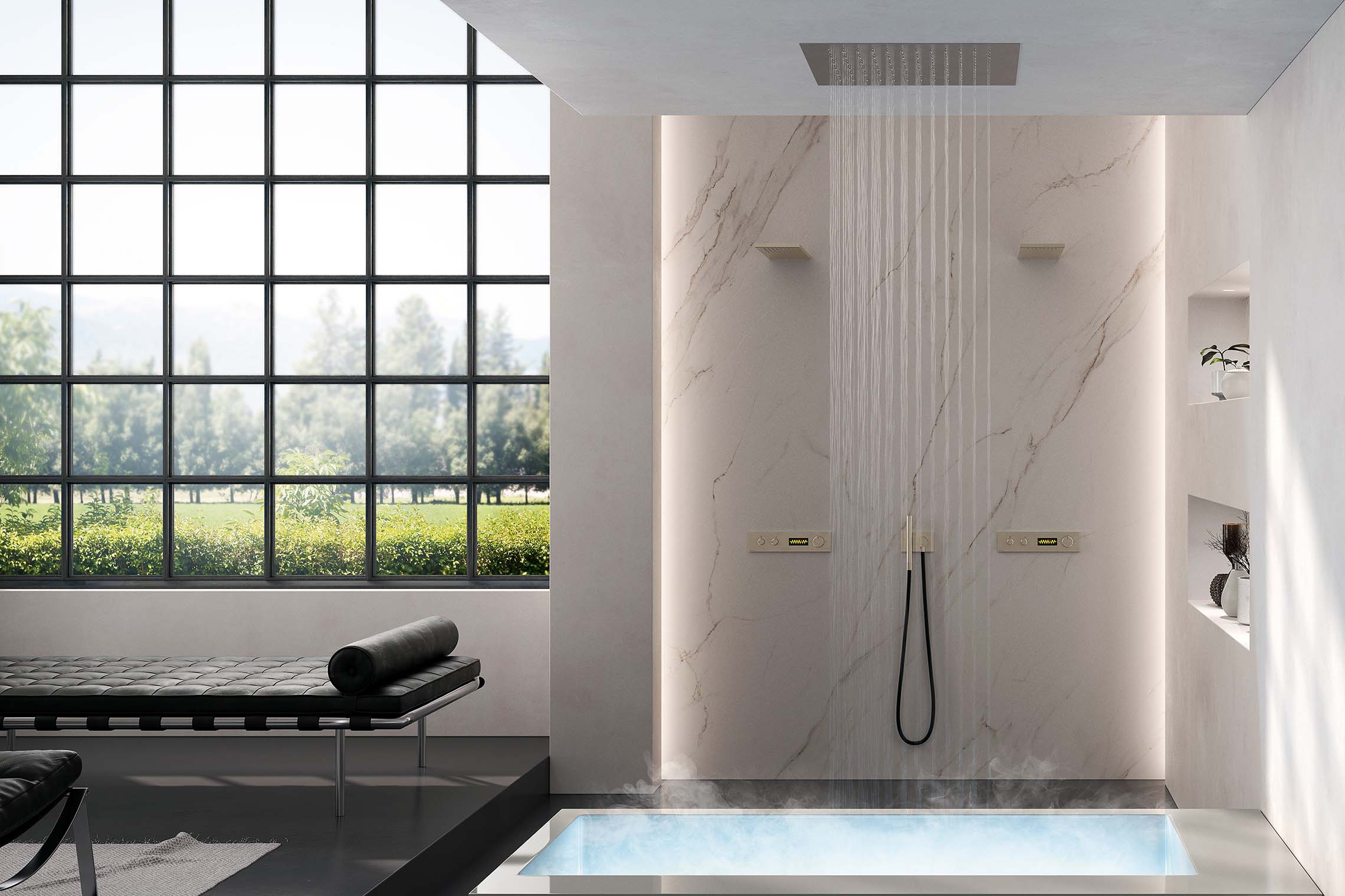 New collection thermostats and shower controls with vintage-style: W ...