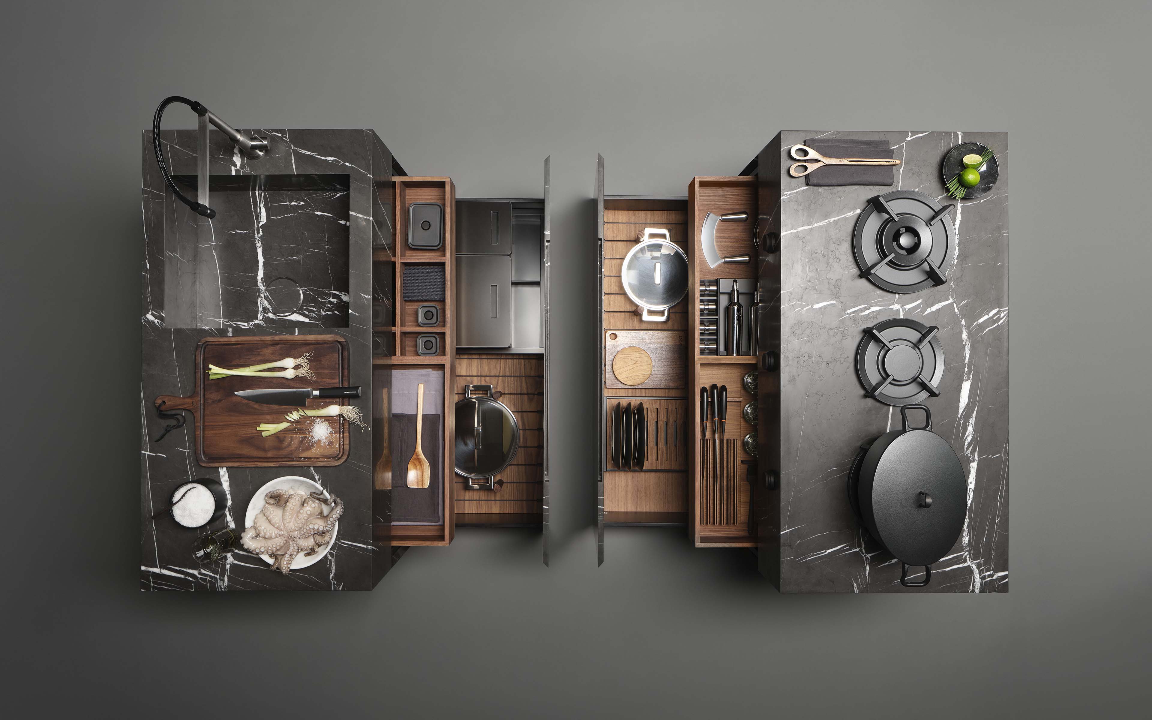 Falper Small Living Kitchens: a new kitchen concept