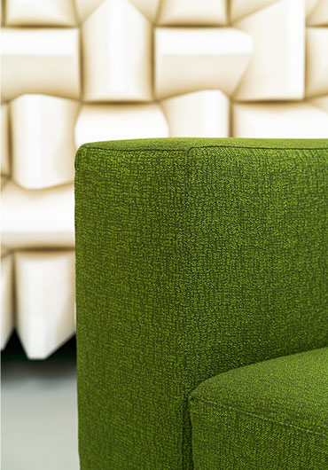 Seats made of sound-absorbing materials by Caimi