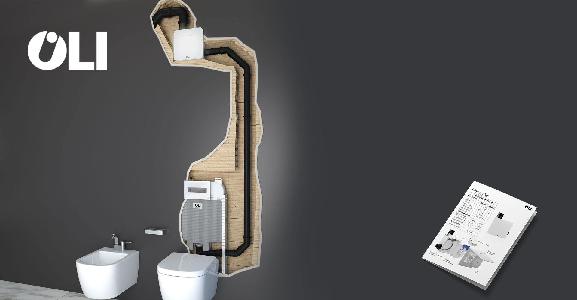 Happy Air, the smell eliminator WC cistern by OLI
