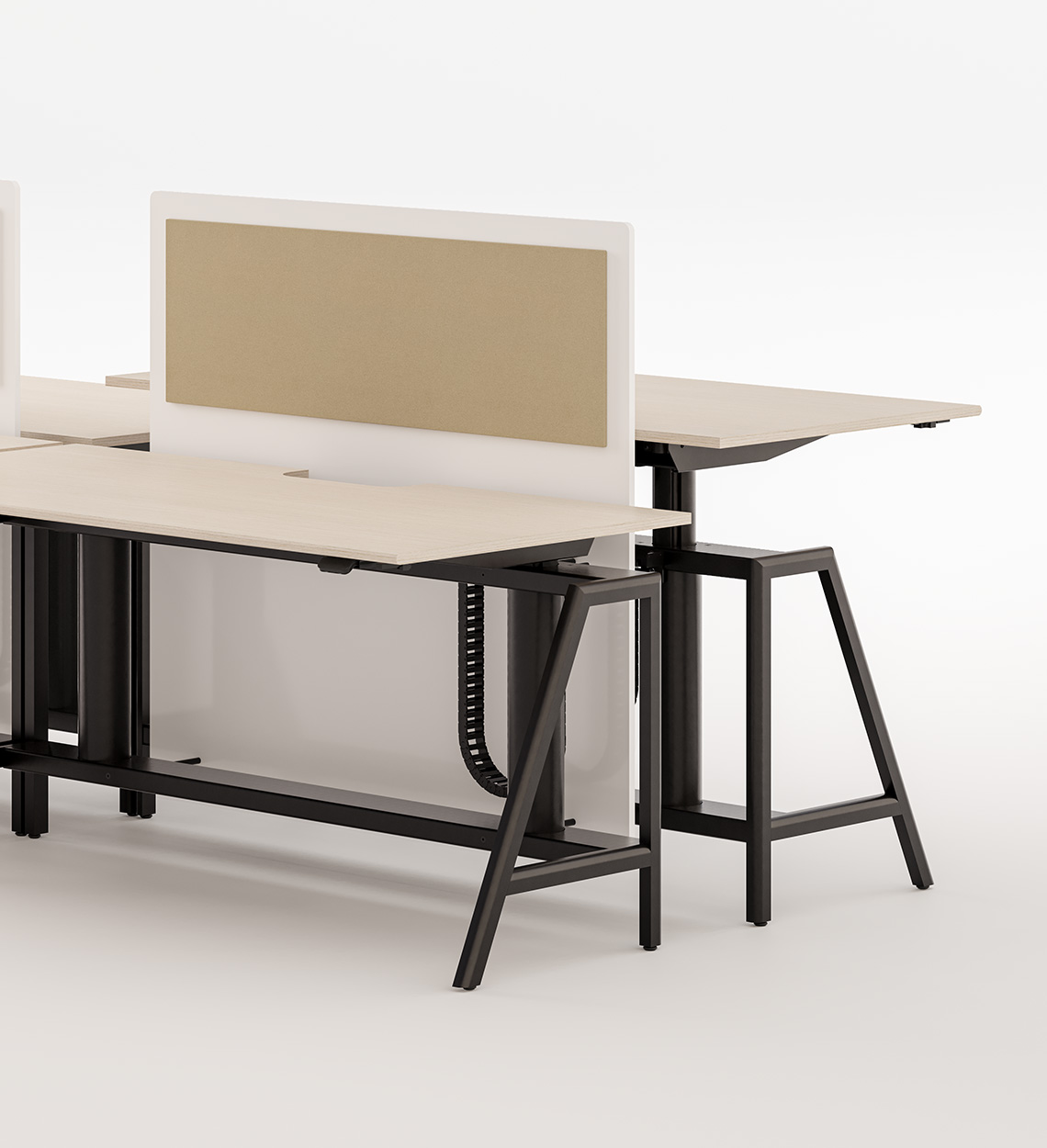 Optimized workstations with Solari elevating and accessorizing desks by ...