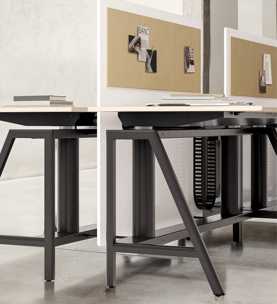 Optimized workstations with Solari elevating and accessorizing desks by ...