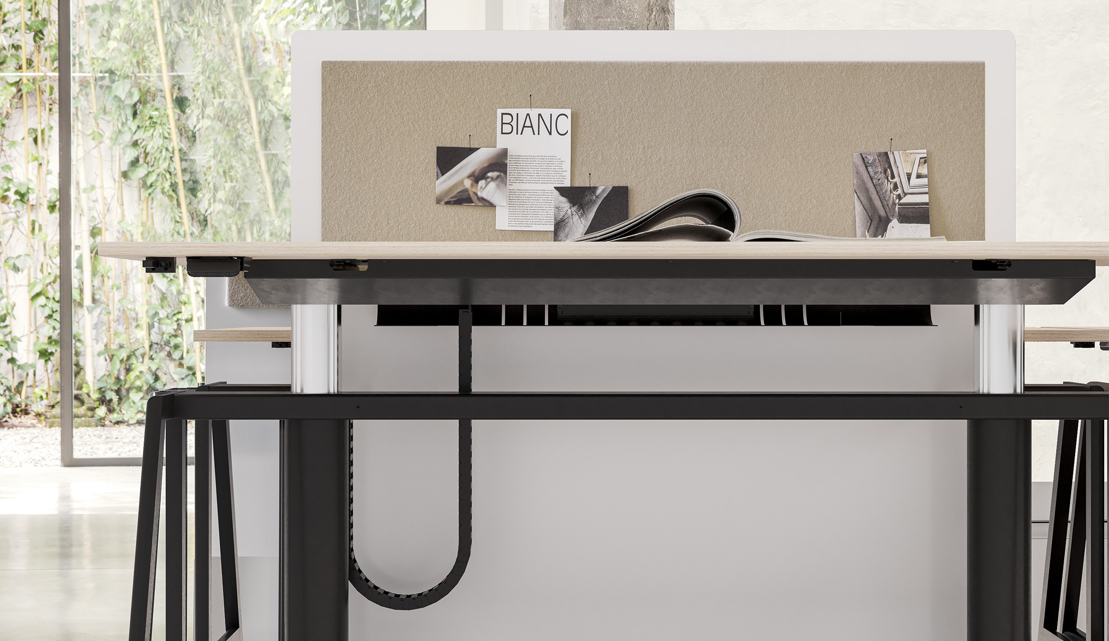 Optimized workstations with Solari elevating and accessorizing desks by ...