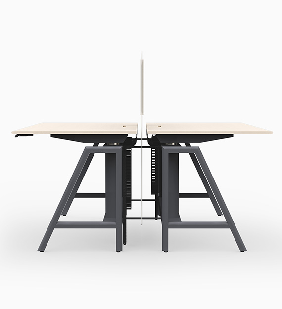 Optimized workstations with Solari elevating and accessorizing desks by ...